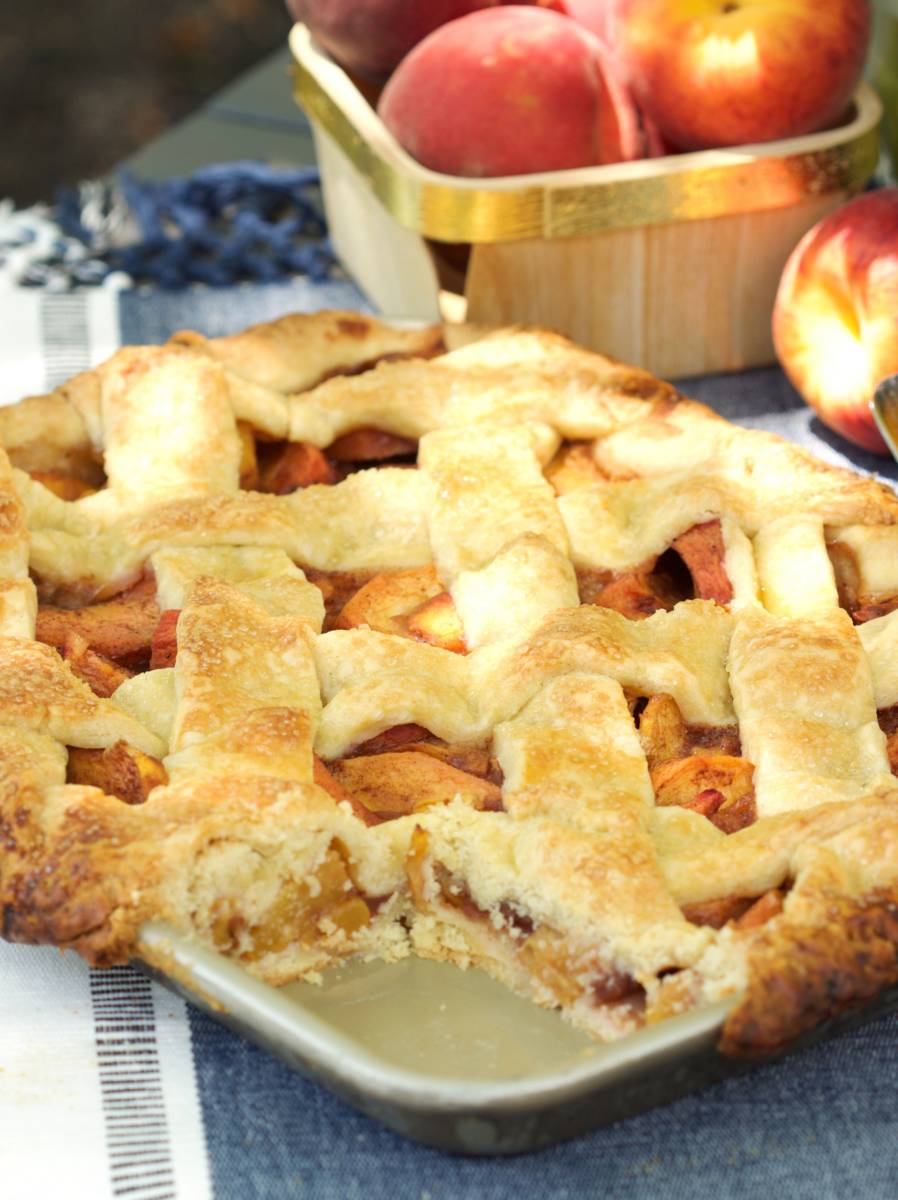 New Peach Pie Recipe - Peach Slab Pie | The Table by Harry & David
